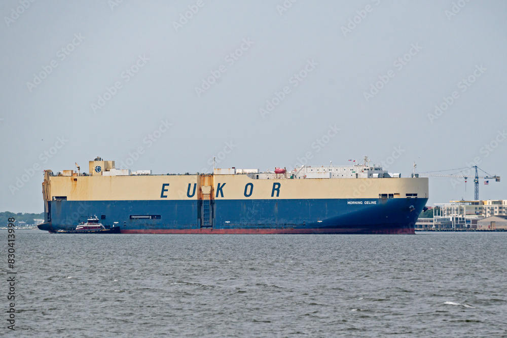 EUKOR roll-on roll-off vehicles carrier ship Morning Celine in ...