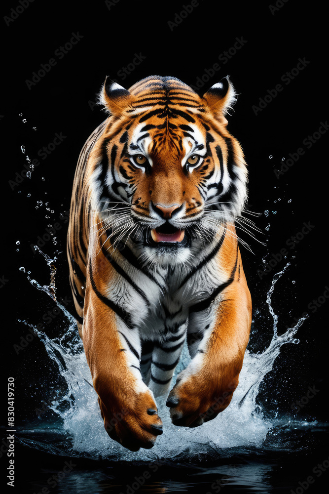 tiger's attack, Realistic images of wild animal attacks Stock Photo ...