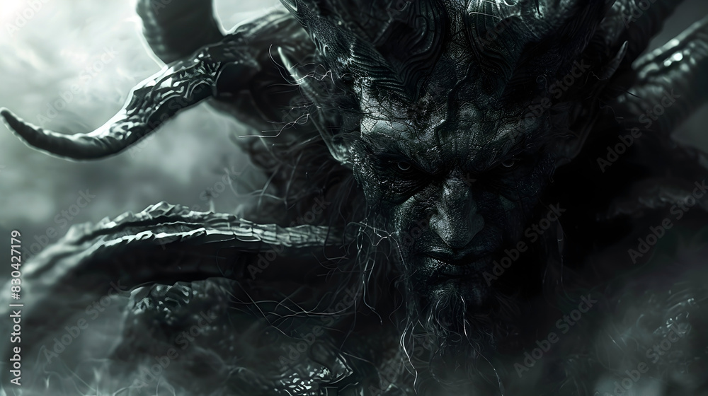 Enigmatic Demonic Trickster Shrouded in Mystical Mist:A Harrowing ...
