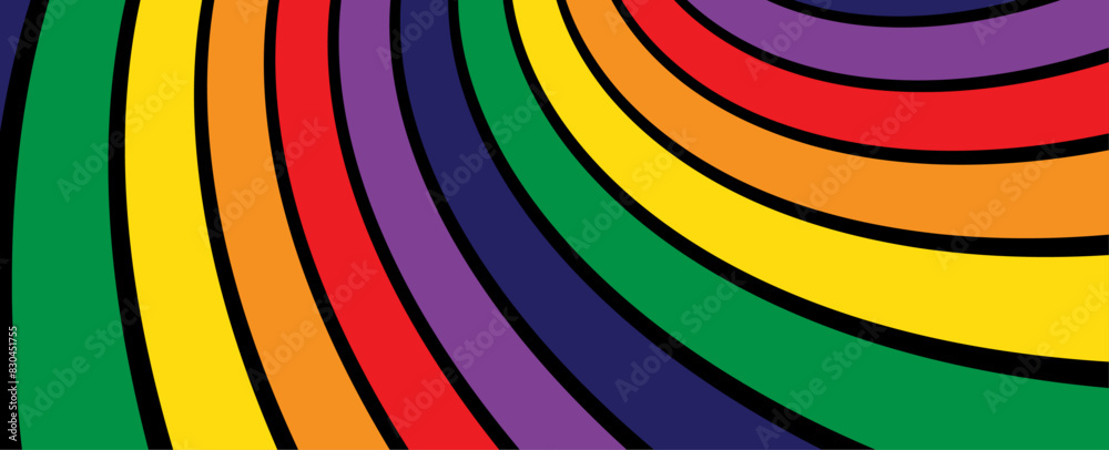 Inclusive Pride Background with Progression Pride Flag Colours. Rainbow ...