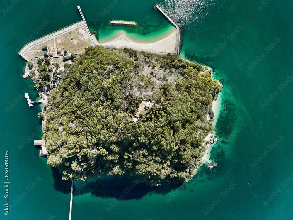 Bird’s-Eye View of Kashima Island in Seto Naikai National Park: A ...