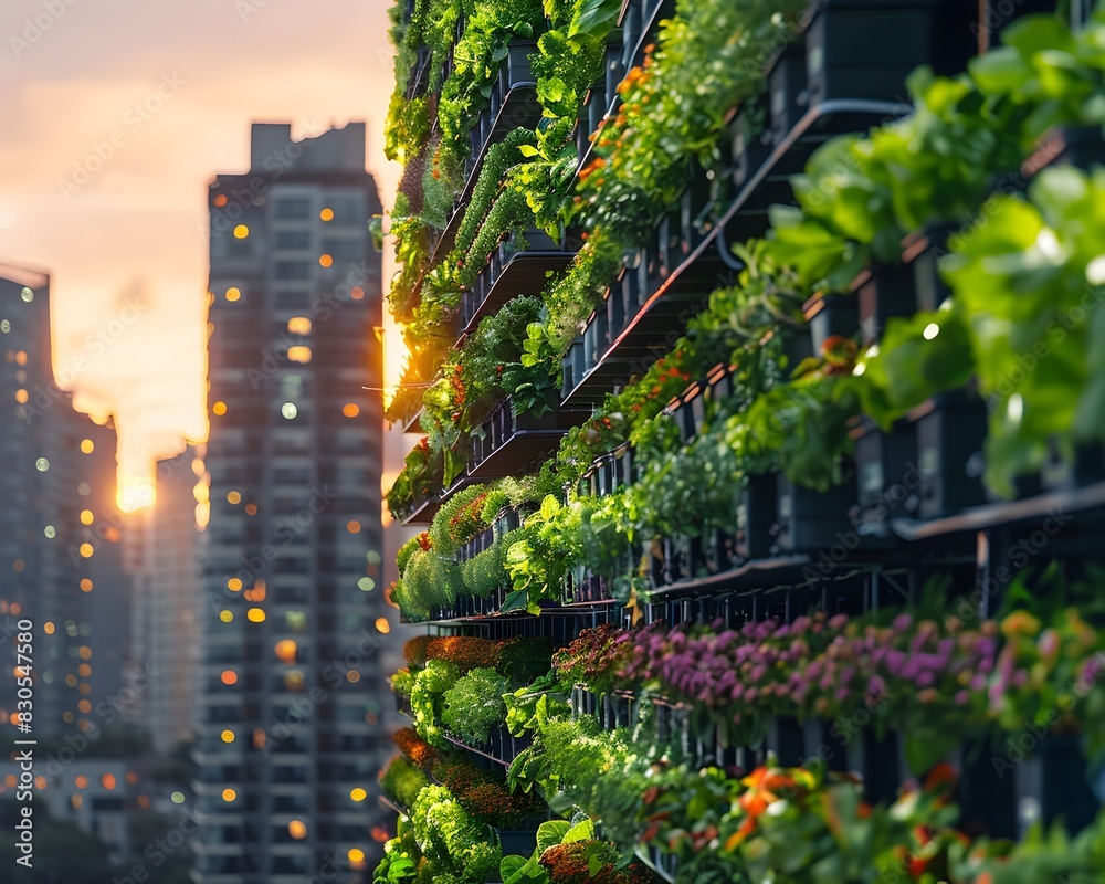 Vertical Farming Skyscraper Utilizing Hydroponics for Urban Crop ...