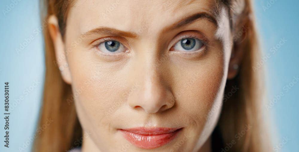 Portrait, smirk and surprise with woman, doubt and girl with raise ...