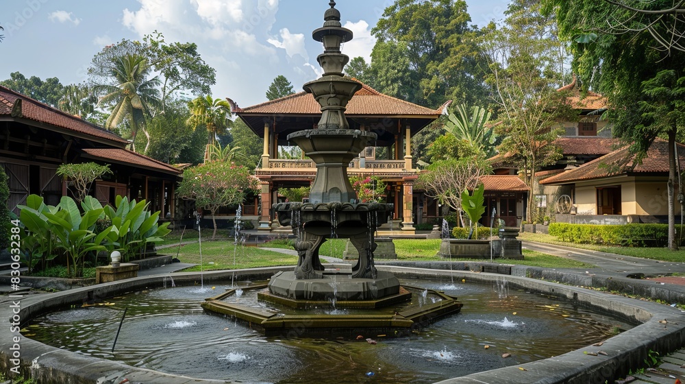 Surakarta, Indonesia - Feb 7 2024 - Pracima Tuin, a restaurant in the ...