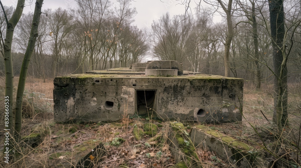 Remnants of Siegfried Line bunkers underground forts and air raid ...