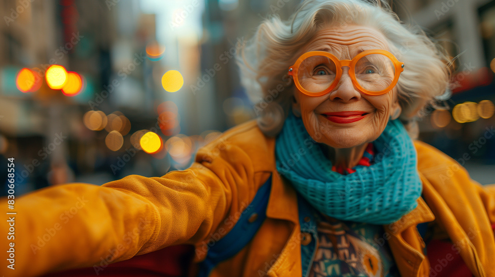 Superhero Grandma - Crazy grandma in a colorful superhero outfit, with ...