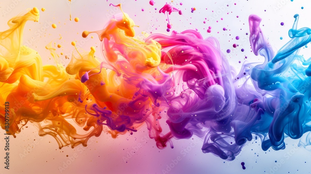 Vibrant color splash, transcends the conventional and creates a ...