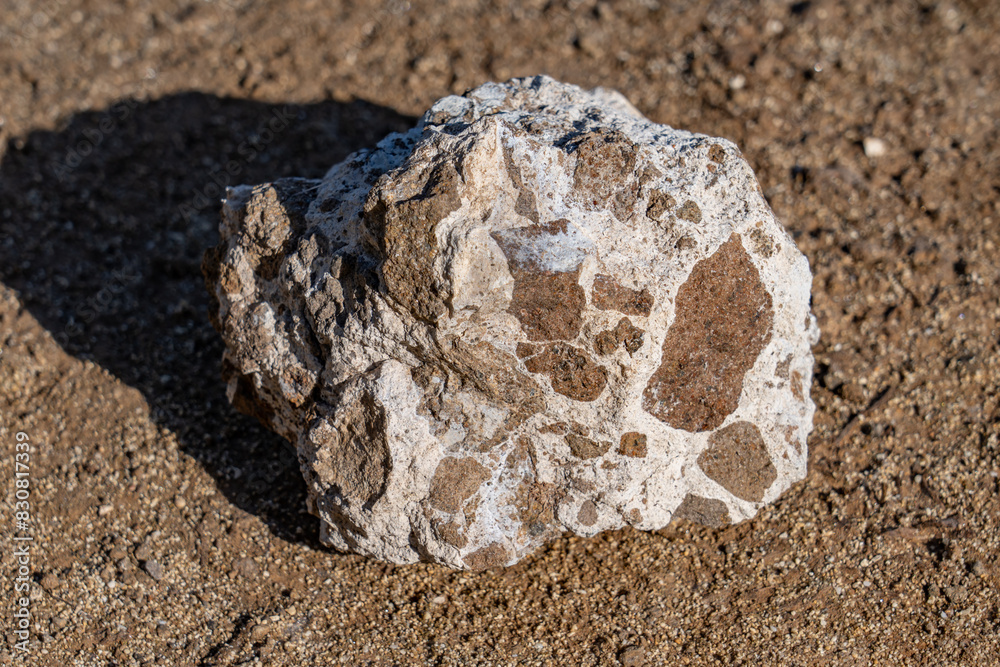 Caliche with Tuff, Tuff is a type of rock made of volcanic ash ejected ...