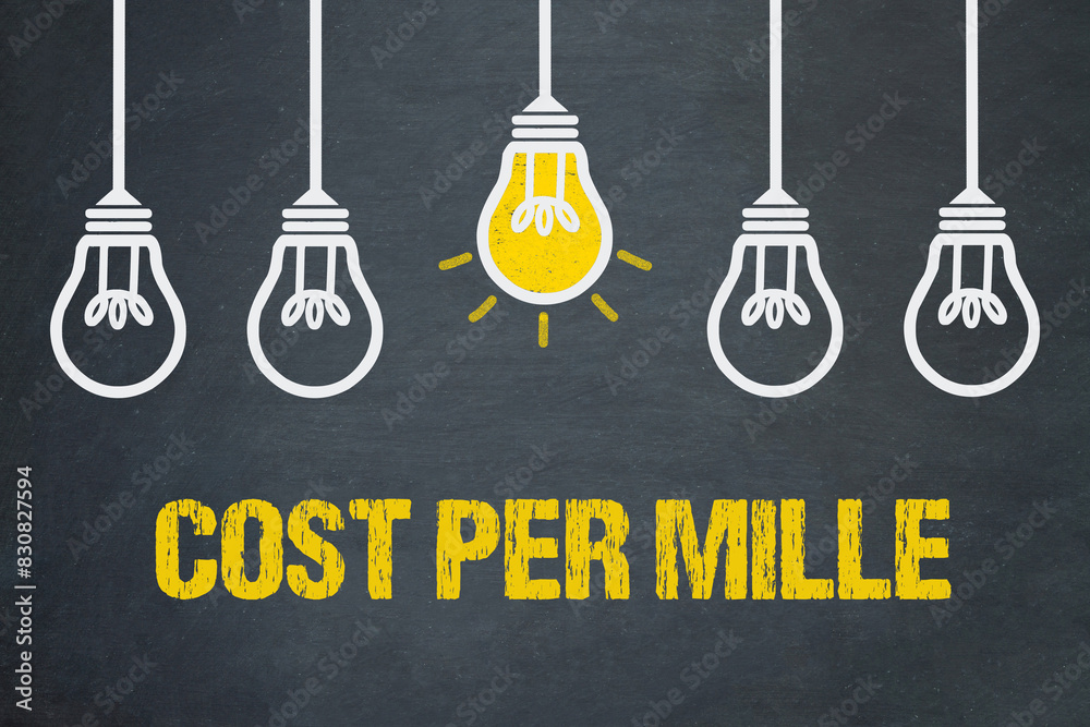 Cost Per Mille Stock Illustration | Adobe Stock