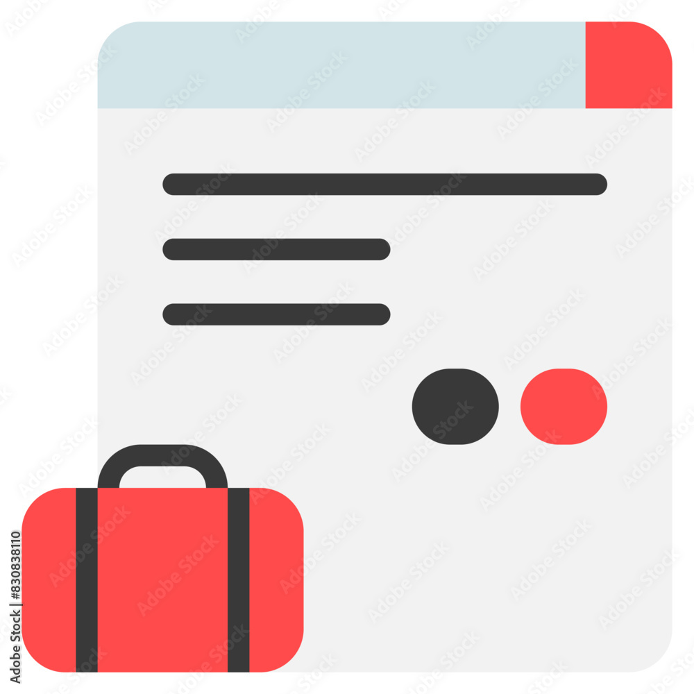 Travel agency icon with flat style. Suitable for website design, logo ...