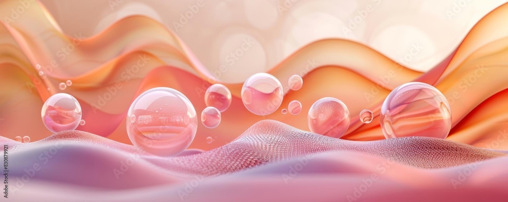 3D bubble chart rising graph theme front view indicating sales boost ...