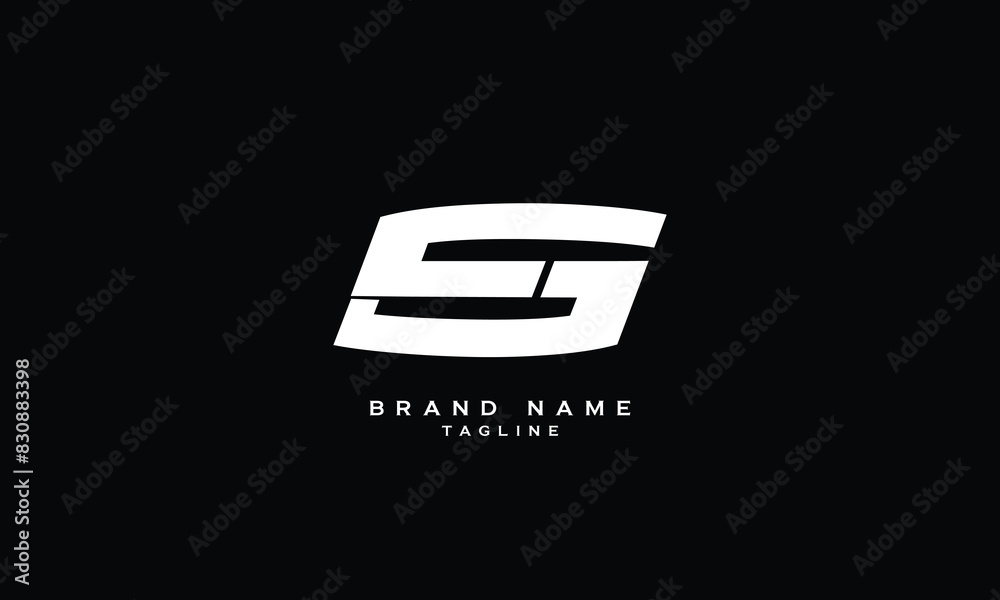 CGS, CSG, GCS, GSC, SGC, SCG, CG, GC, CS, SC, Abstract initial monogram ...