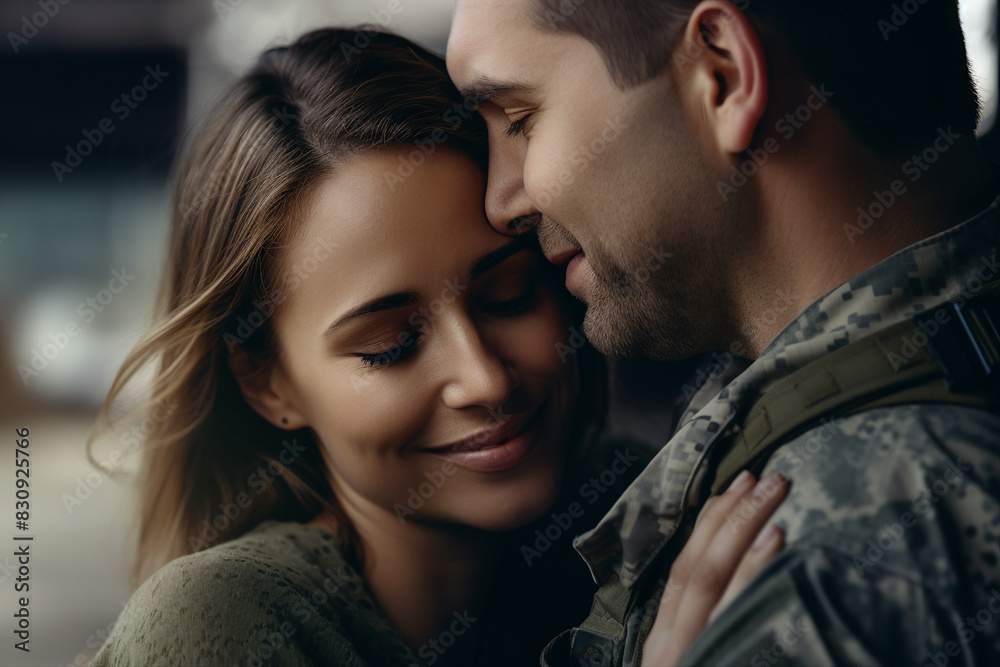 Generative AI illustration of young happy smiling people cuddling Stock ...