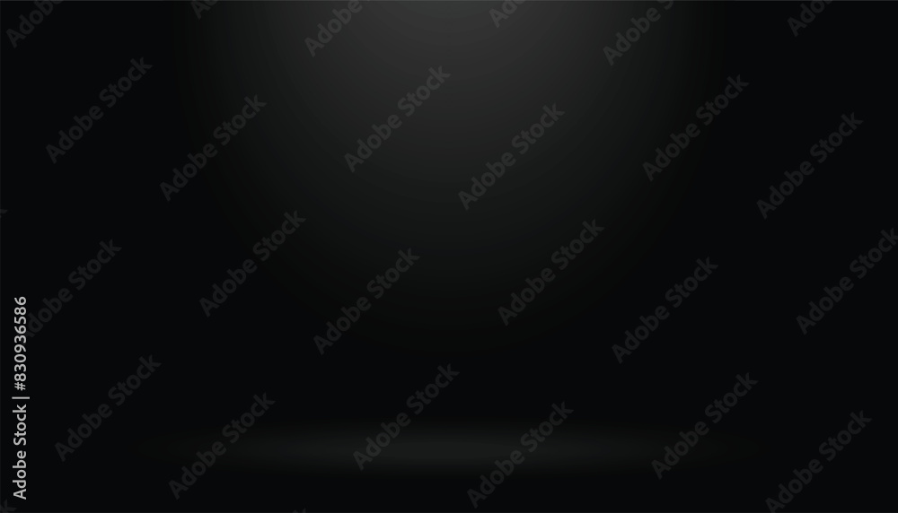 Empty black color studio room background, background for display your ...
