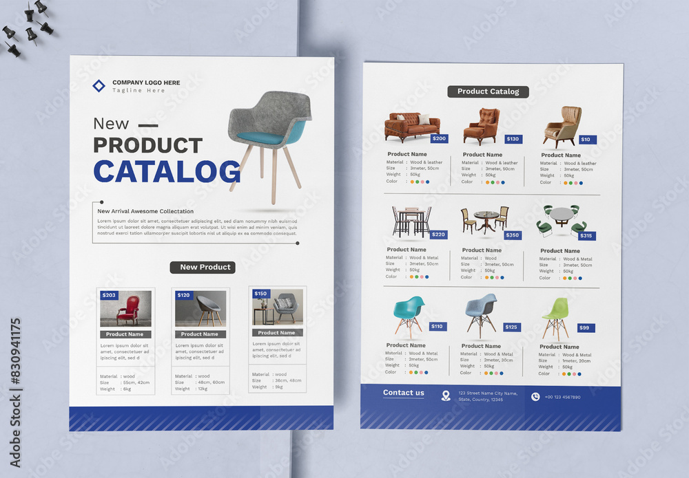 Product Catalog Flyer Template Stock Template | Adobe Stock