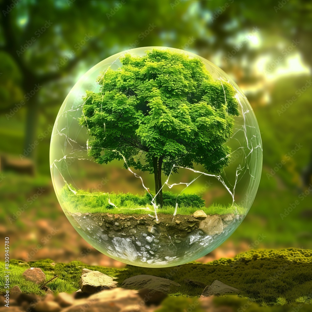 05 June, World Environment day concept 3d design. Stock Illustration ...