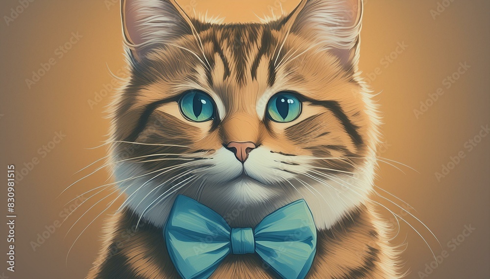 Whisker Wonders: How to Draw a Dapper Cat with a Bow Tie" "Purr-fectly ...