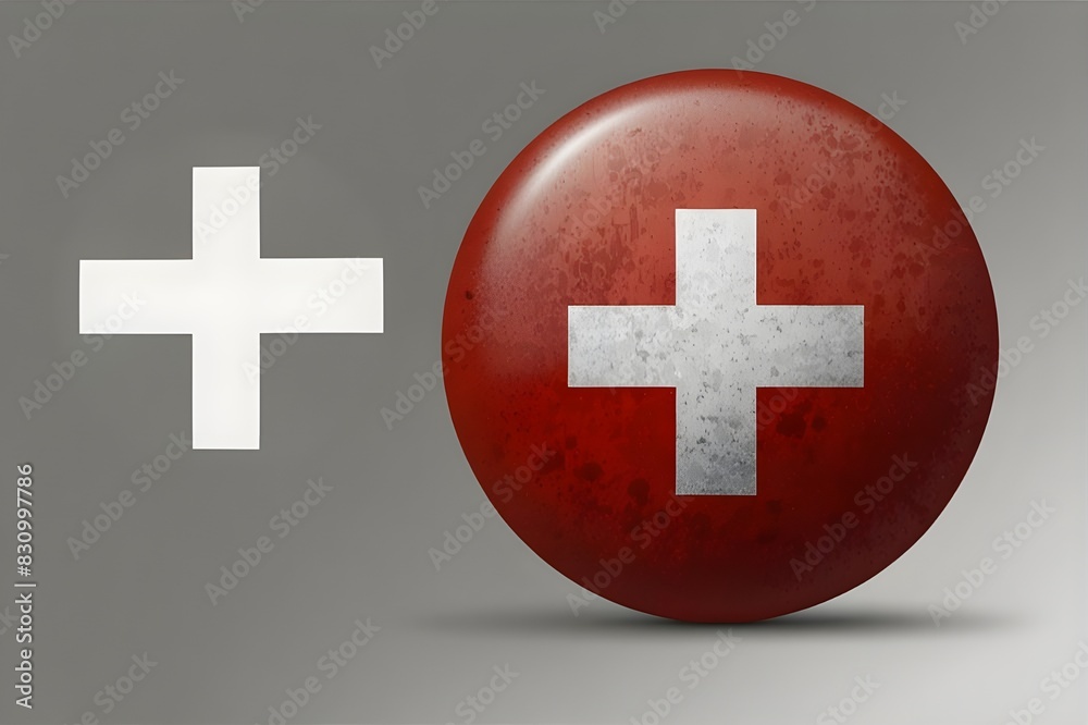 medical health symbol for first aid. plus sign for a medical emergency ...