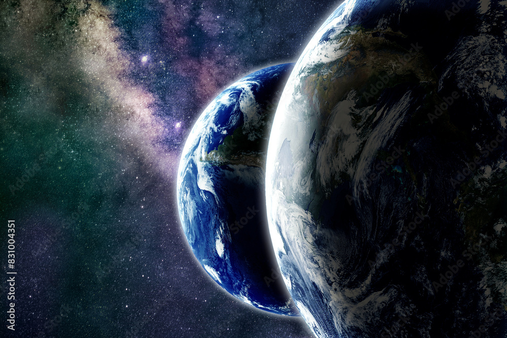 beautiful outer space image, cosmic view of planets, stars, galaxy as ...