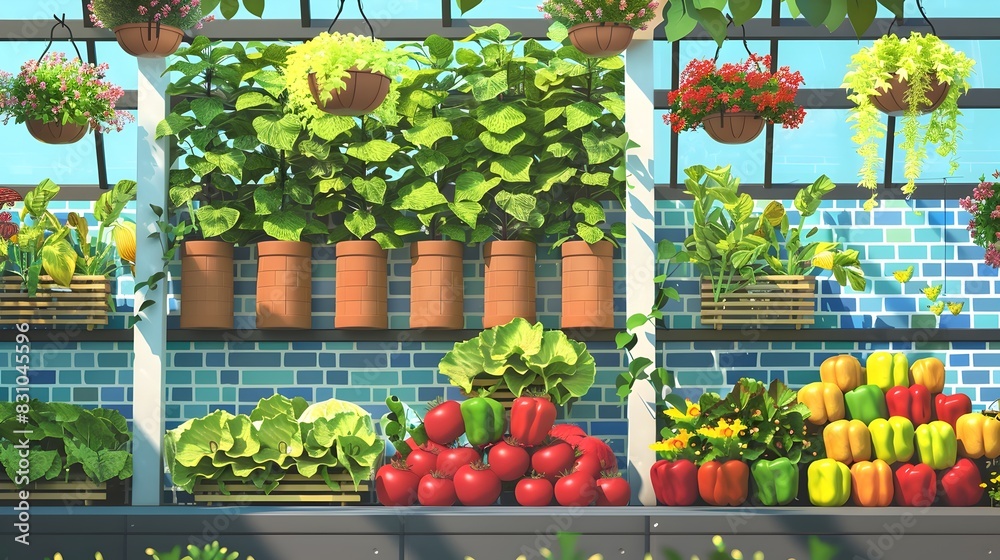 Innovative Vertical Farming: A Colorful and Informative Poster on ...