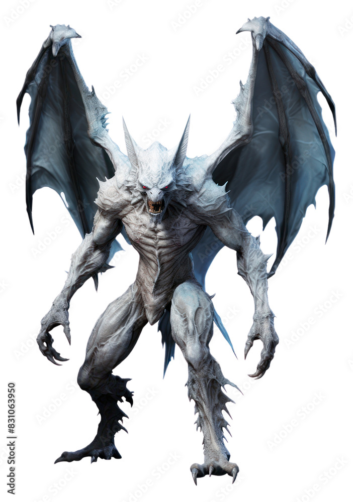 PNG Ice demon bat devil white background representation accessories. AI ...