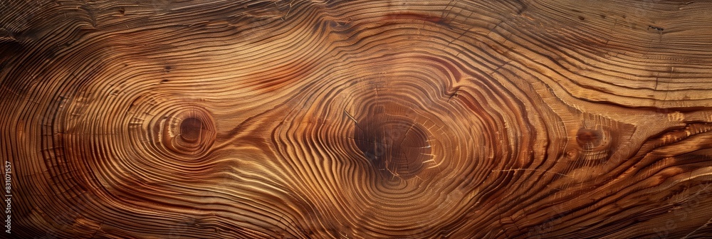 High-resolution image capturing the intricate wood grain and growth ...