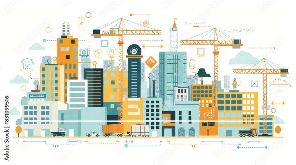 Create an infographic highlighting the different phases of construction ...
