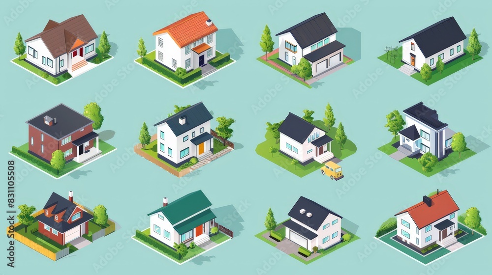 Design a visual guide comparing different types of real estate ...