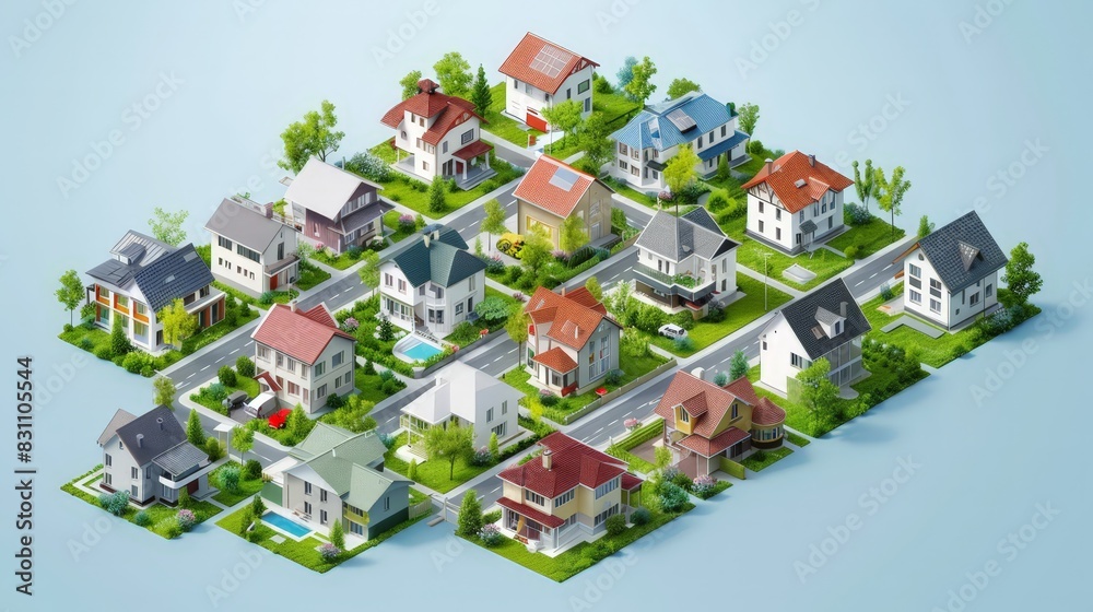 Design a visual guide comparing different types of real estate ...