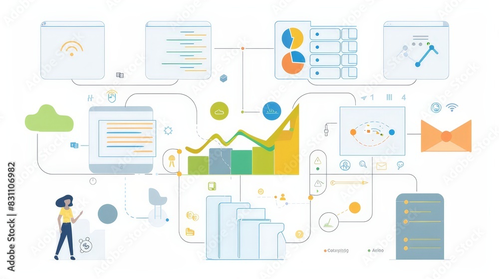 Design a visual guide to the data lifecycle, from data creation and ...
