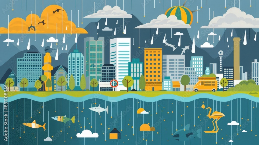 Design an infographic on the impact of climate change on construction ...
