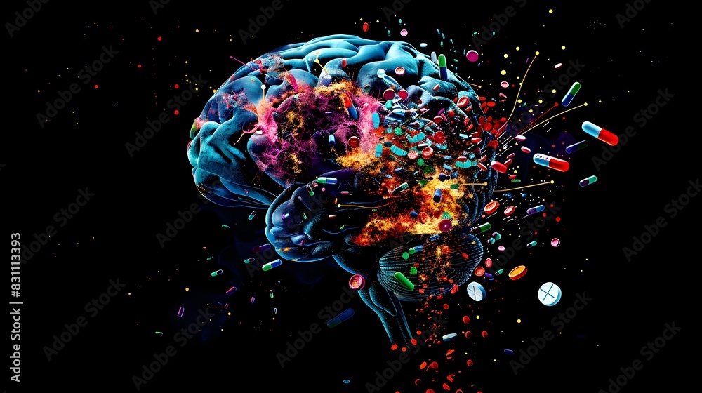 Colorful Neurons Confronted by the Dark Invasion of Narcotics in an ...