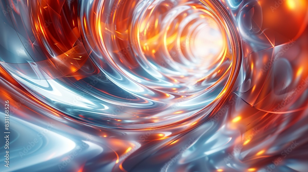 A visually striking background with reflective, multifaceted shapes ...