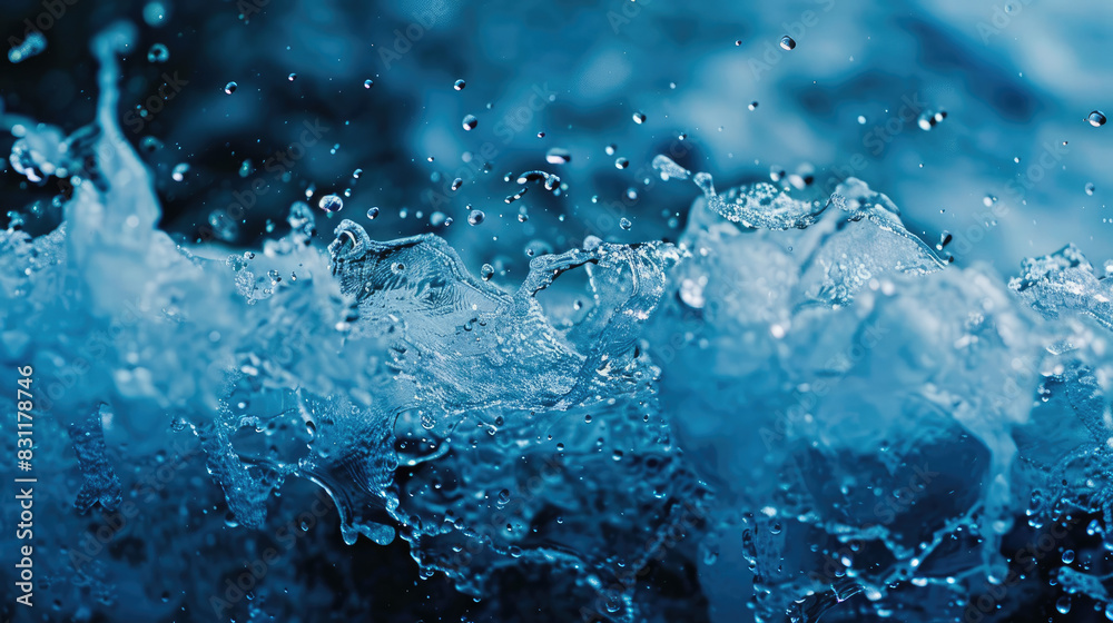 Blurry abstract of deep blue sea water Abstract blue water surface for ...