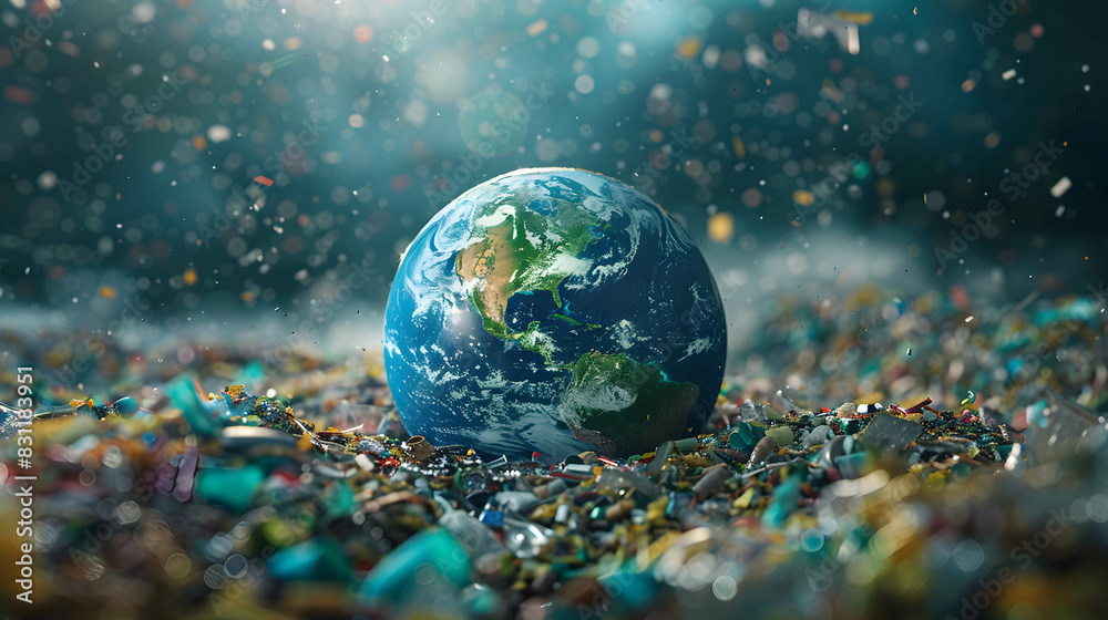 The amount of plastic waste increases each year around the world ...