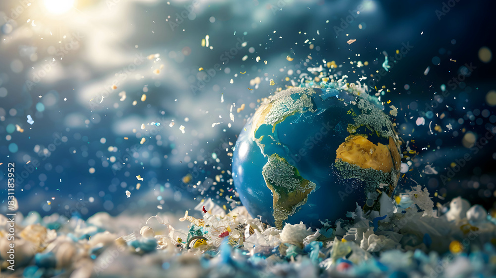 The amount of plastic waste increases each year around the world ...