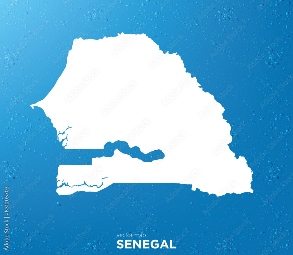 Senegal map. Vector map for any needs. Stock Vector | Adobe Stock