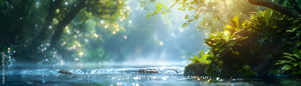 Innovative High Resolution Floating Border Frame Mockup Featuring Lush ...