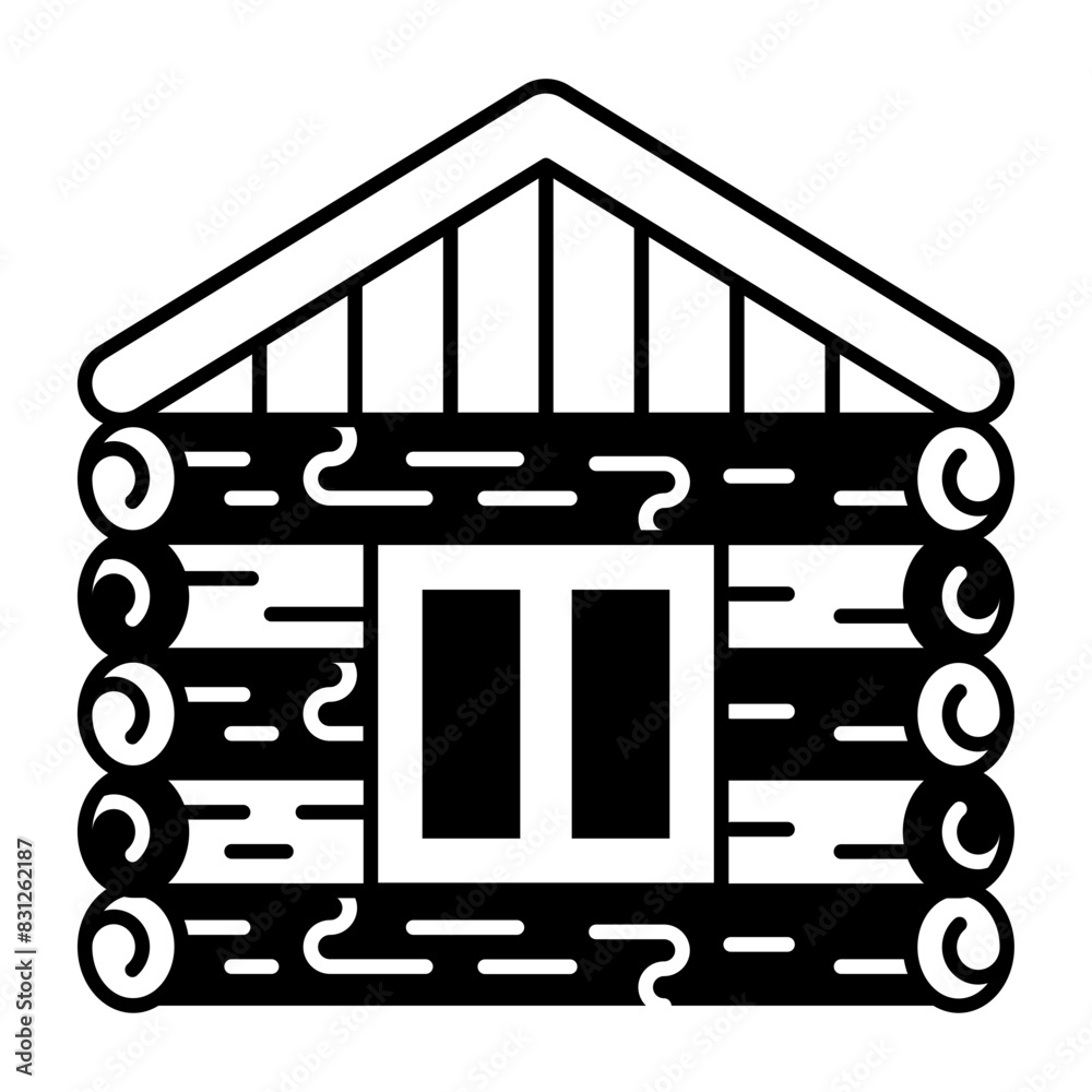 Traditional handcrafted log building concept Rare Old Timbered drying ...