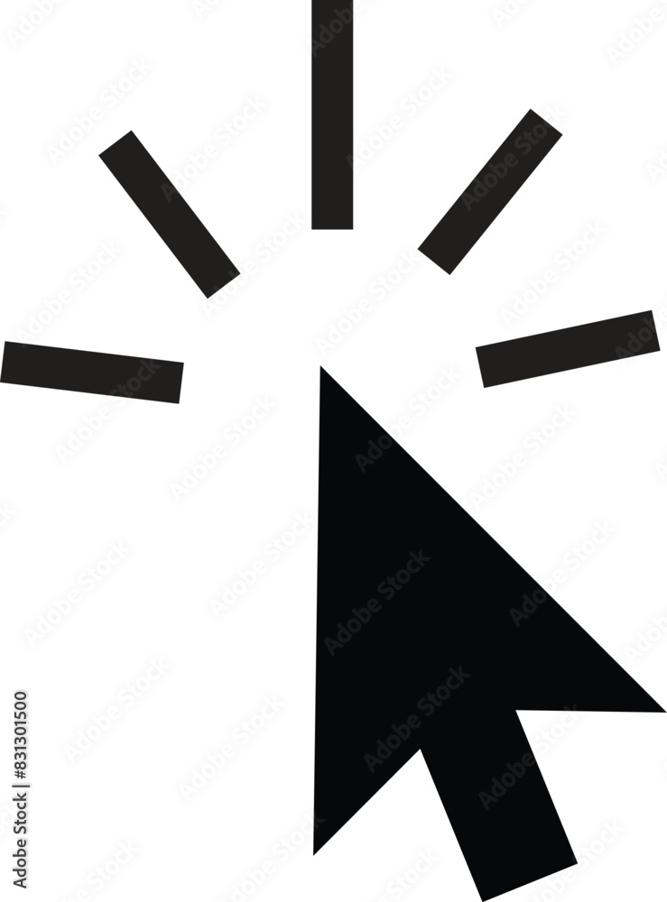 Click Arrow Sign Pointer Arrow Icon Cursor Symbol Click Icon Cursor Pointer Symbol Line