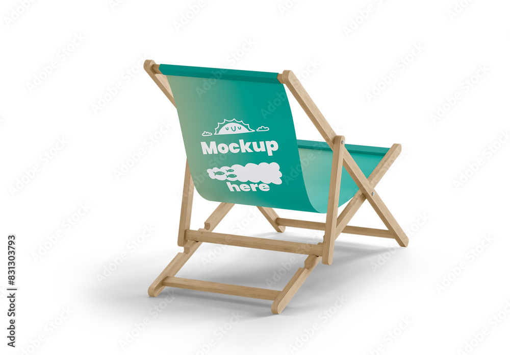 Folding Beach Chair Mockup Stock Template | Adobe Stock