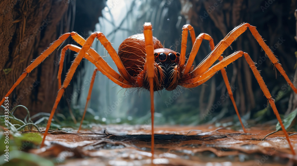 Within the Empire of the Gigantic Spider Sovereign, vast webs span ...