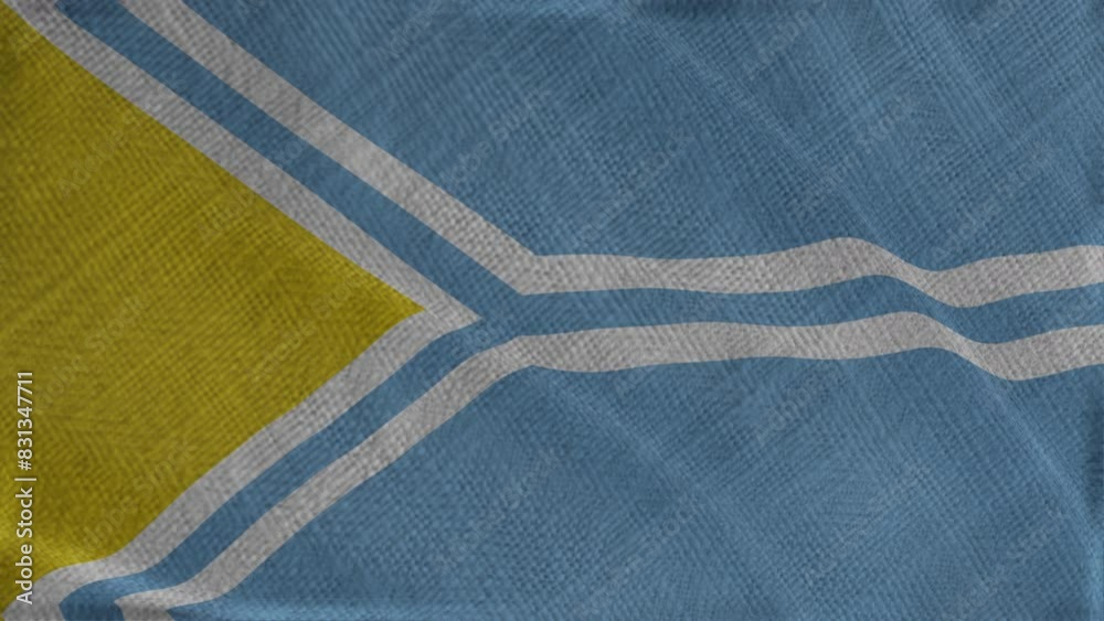 Flag of Tuva, Tuva 3D Animation flag waving in the wind. 4K Tuva Flag ...