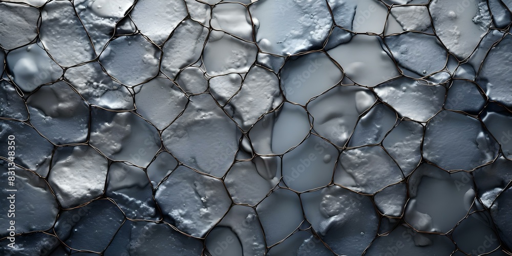 Destroyed metal mesh texture on white background torn and broken ...