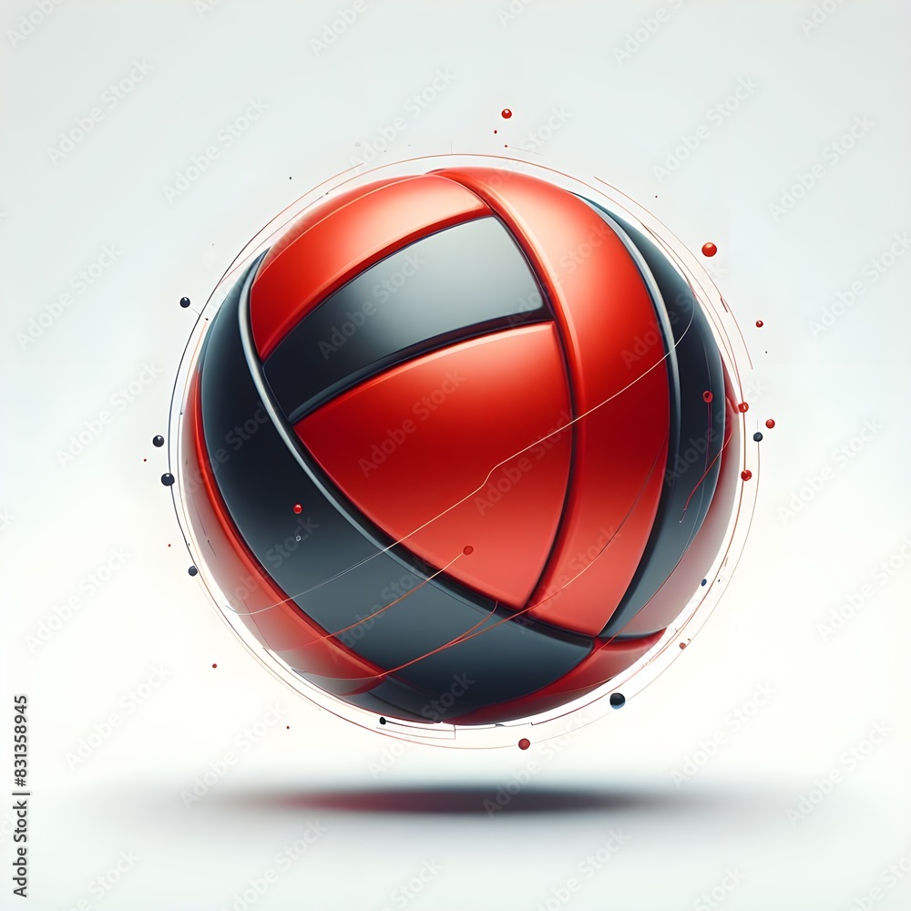 Dynamic Volleyball Tornado Design Centered Vector Image for TShirt Logo ...