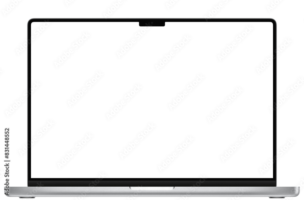 Realistic mockup of the latest Macbook Pro 16 inch blank screen ...