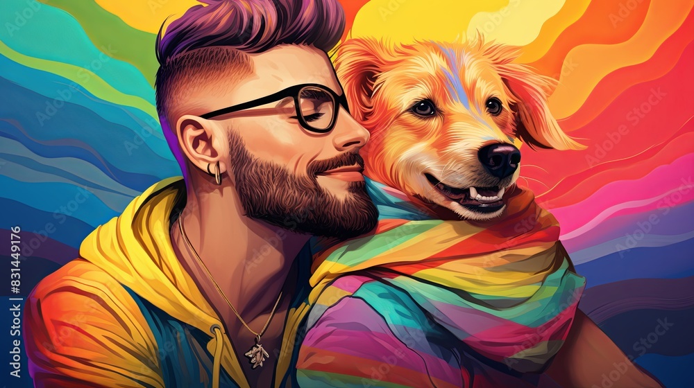 Rainbow Bond: LGBTQ Individuals Celebrating Pride Month with Their ...