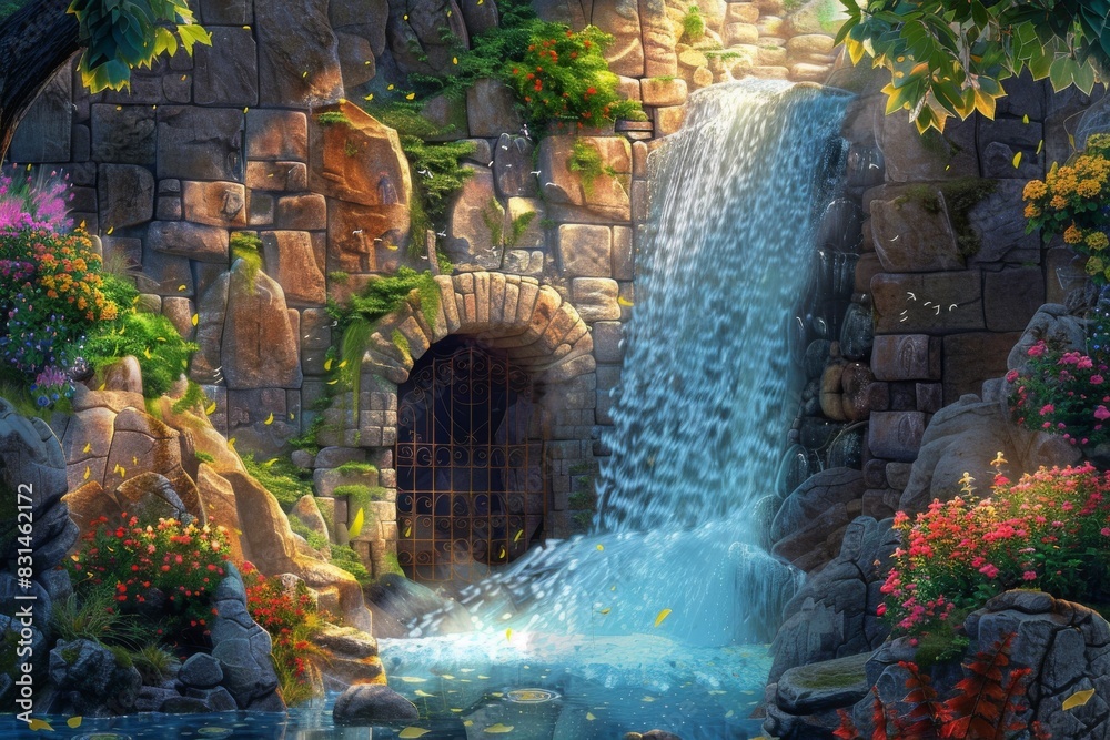 Discover a hidden world through the magical doorway concealed behind a ...
