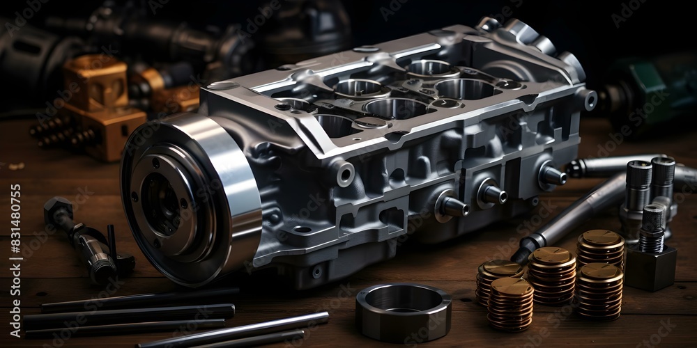 Key Components of an Engine: Pistons, Cylinders, Crankshaft, Camshaft ...