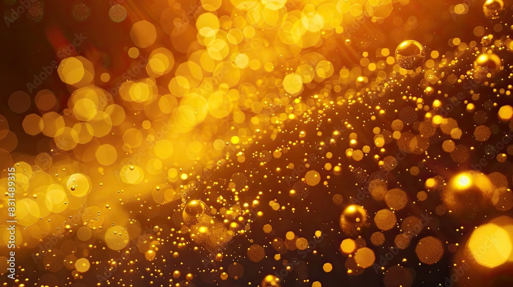 Gold nanoparticles shining brilliantly in microscopic magnification ...